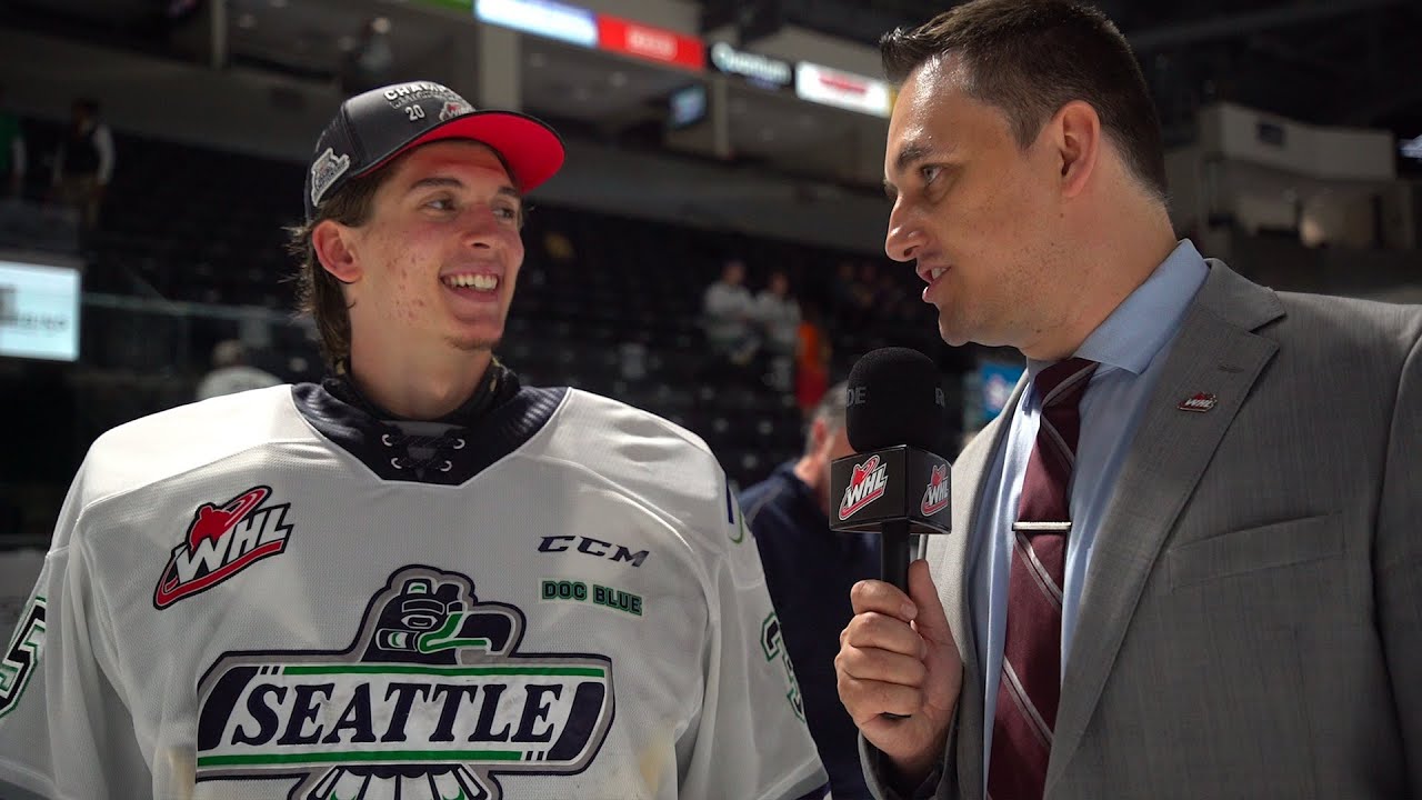 2023 WHL Championship Post-Game: Thomas Milic - YouTube