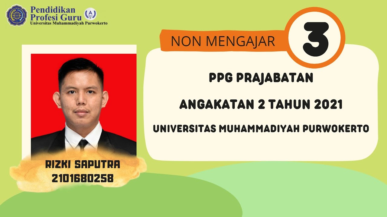 UMP PPG Prajabatan Tahun 2021 - Kegiatan Non Mengajar 3 - 2101680258 ...
