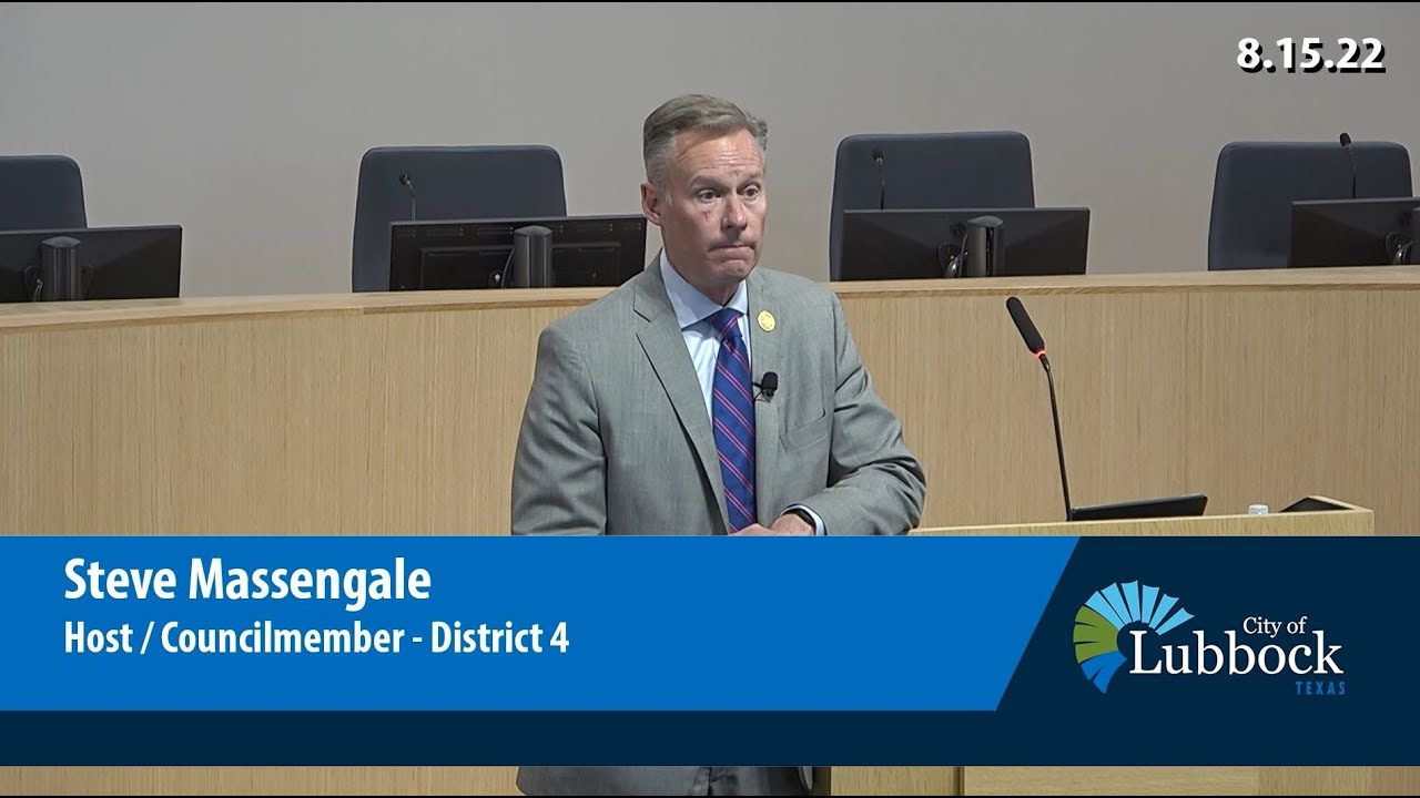 Town Hall Meeting - August 15, 2022 - Councilmember Steve Massengale ...