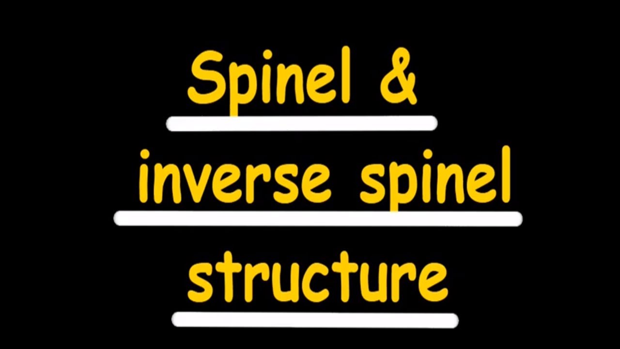 spinel and inverse spinel structure - YouTube