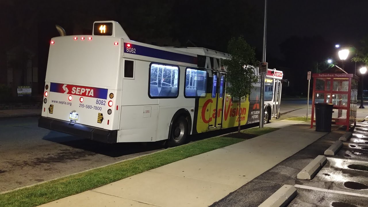 SEPTA Route 44: 2005 New Flyer D40LF #8082 - YouTube