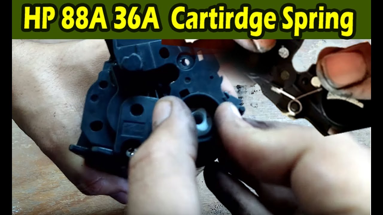 13.HP 88 A 36 A Cartridge Spring How to set Fix Fitting, - YouTube