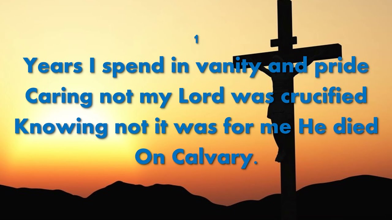 AT CALVARY (Accompaniment with lyrics) - YouTube
