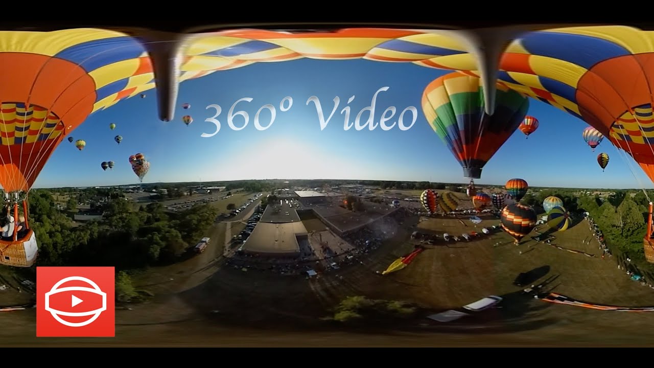 Hot Air Balloon Flight 360 VR Michigan Challenge Friday Launch - YouTube
