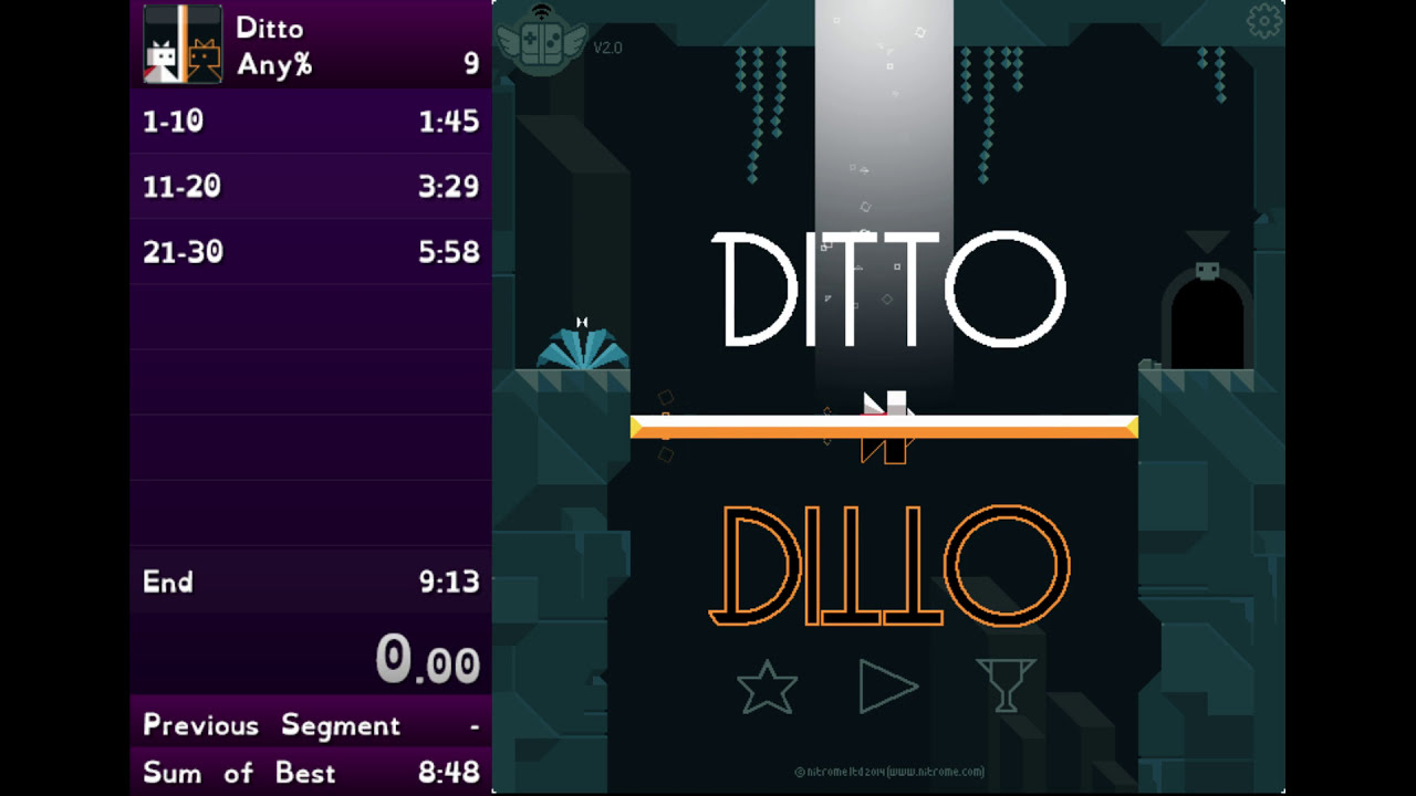 Nitrome: Ditto Any% speedrun in 8:23 - YouTube