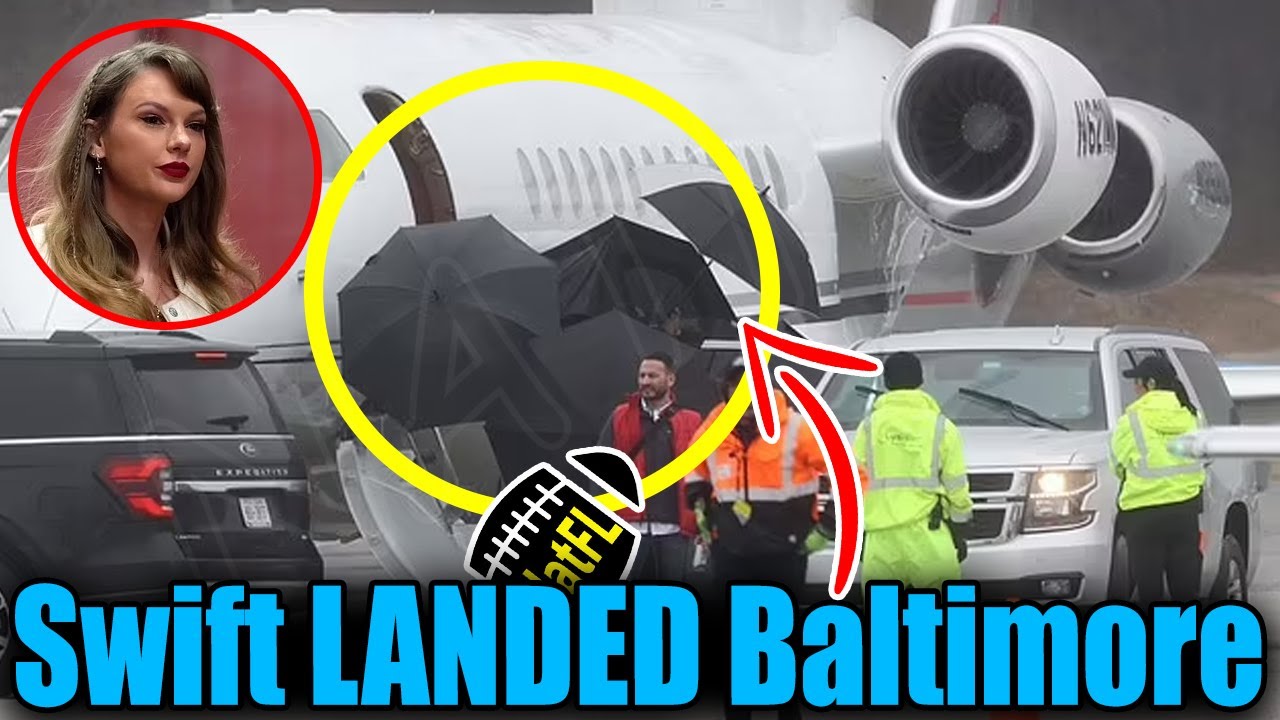 Taylor Swift LANDED in Baltimore to cheer Travis Kelce at AFC Champion ...