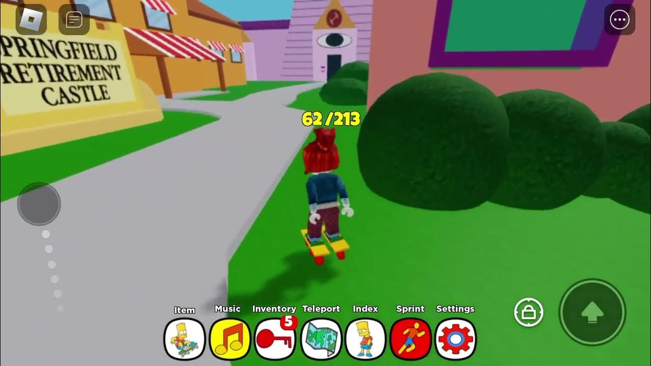 Roblox Find the Simpsons- Bart Stone Thrower location - YouTube