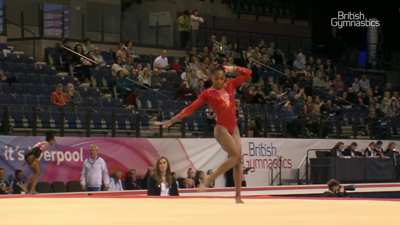 Taeja James GOLD Floor 2017 British Gymnastics Championships Womens ...