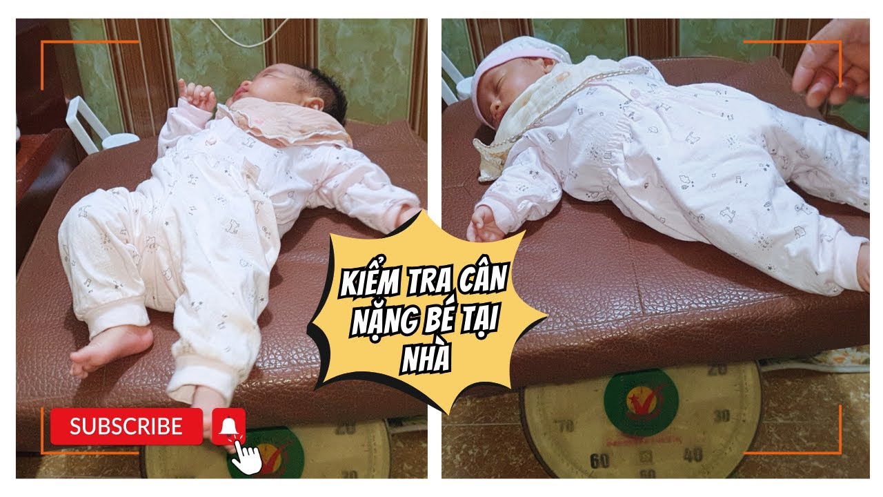 Tự Kiểm Tra Cân Nặng Của 2 Bé (1 Tháng 20 Ngày) | Self-Checking Weight ...