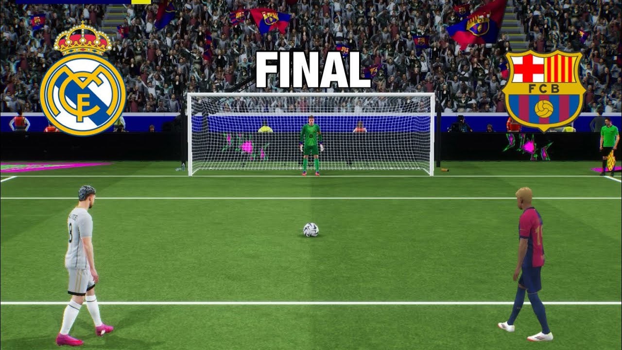 REAL MADRID VS FC BARCELONA FULL PENALTY SHOOTOUT | RMA VS FCB ...