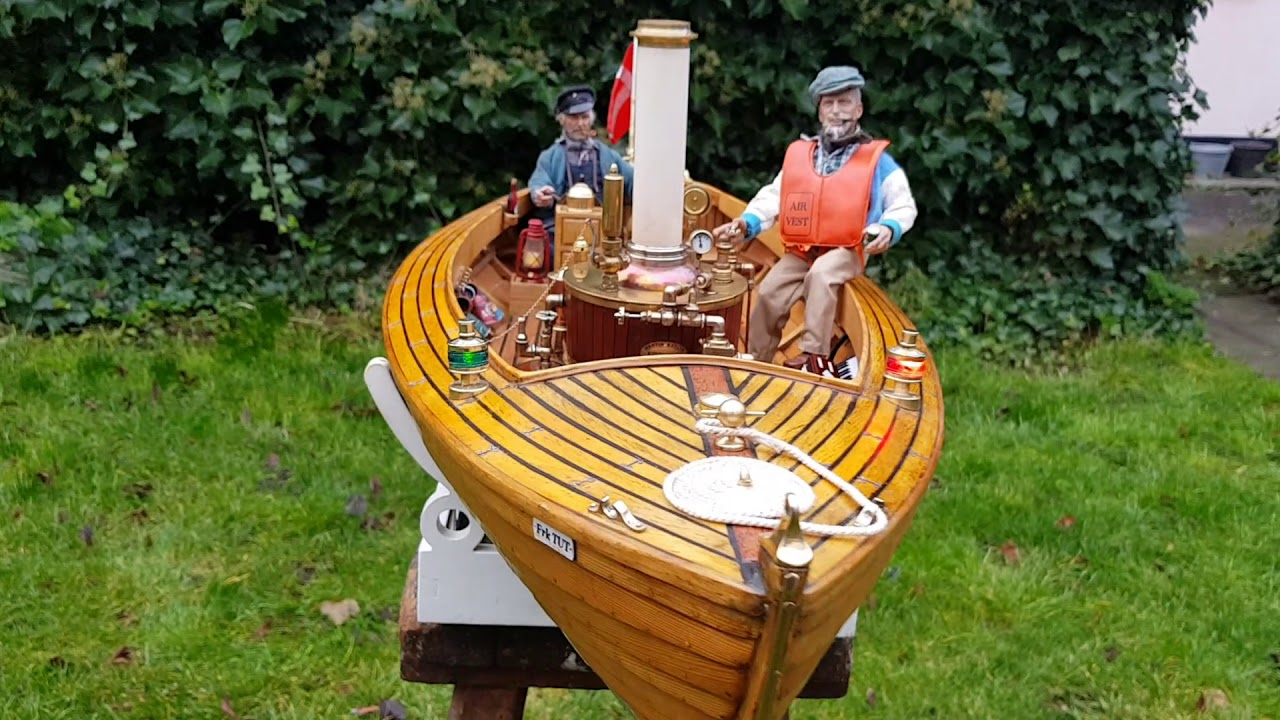 Rc Steam Launch Frk TuT is ready for springtime - YouTube