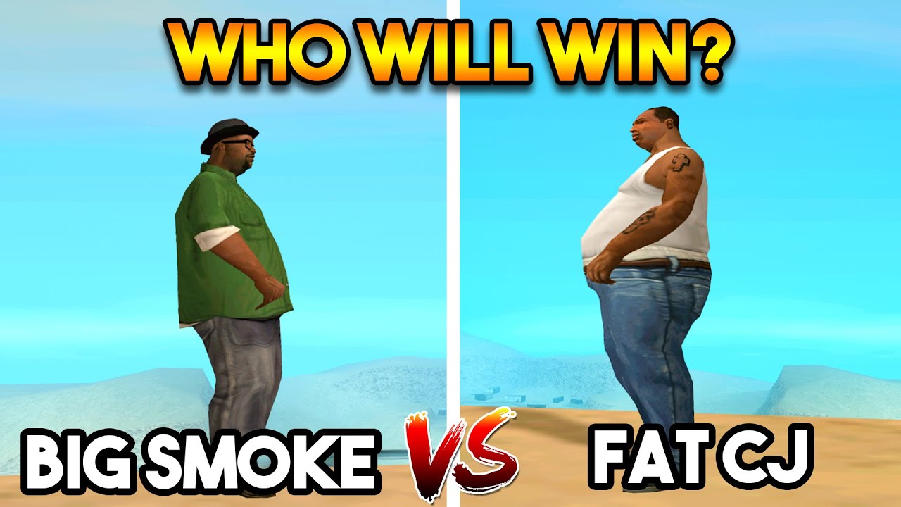 FAT CJ VS BIG SMOKE (WHO WILL WIN?) - GTA SAN ANDREAS - YouTube