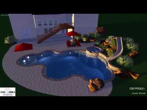 Devan Residence Pool Design - YouTube