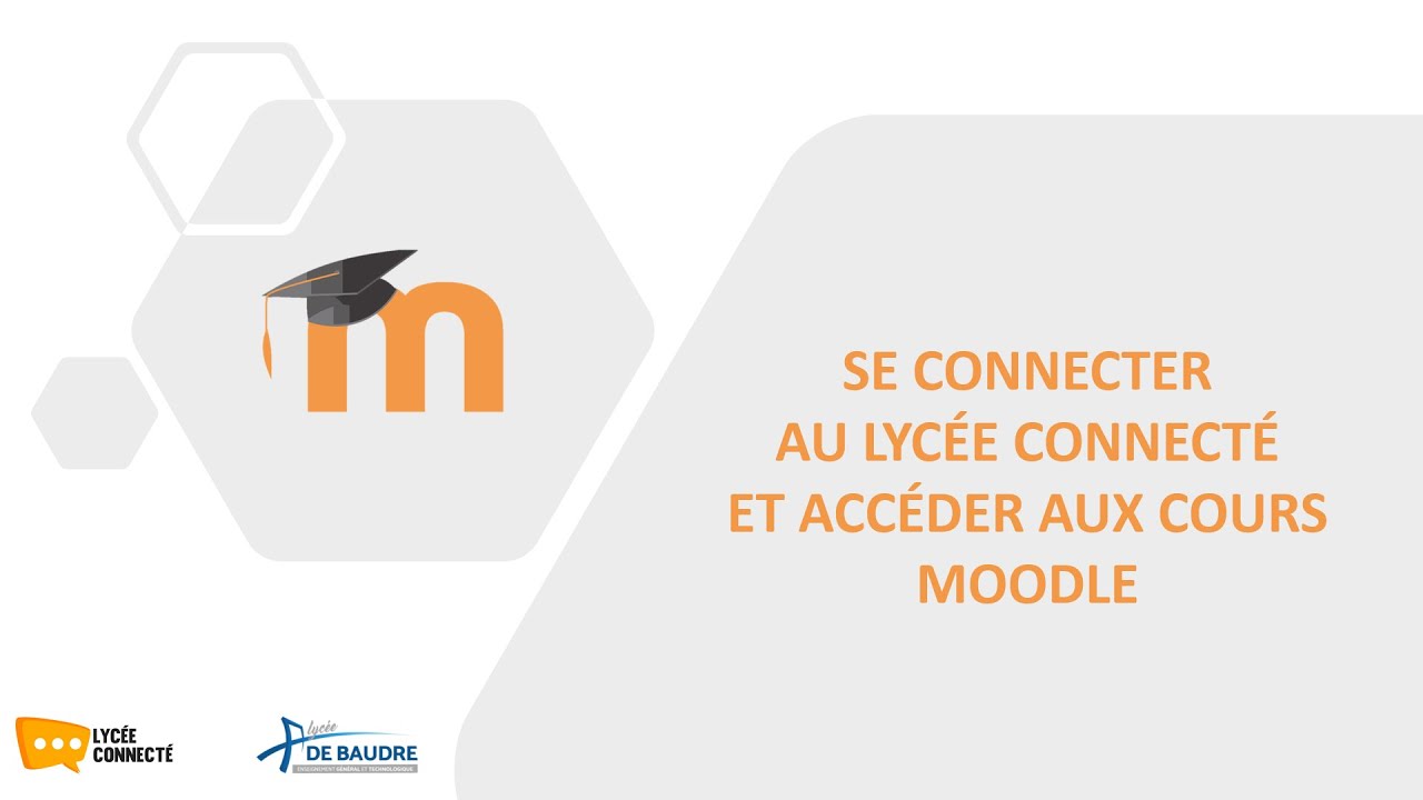 Se connecter au lycée connecté et accéder aux cours Moodle - YouTube
