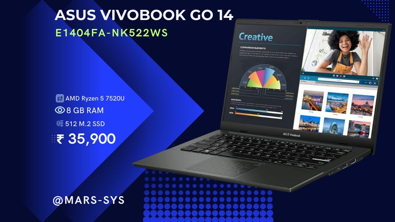 "Power & Portability: ASUS Vivobook Go 14 | AMD Ryzen 5 7520U | E1404FA ...