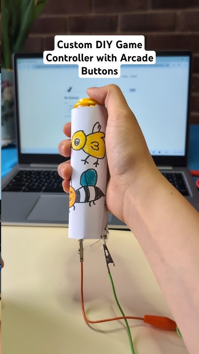 Create Your Own Colourful Arcade Button Game Controller with Makey Makey 🤖🔘🚀 - YouTube