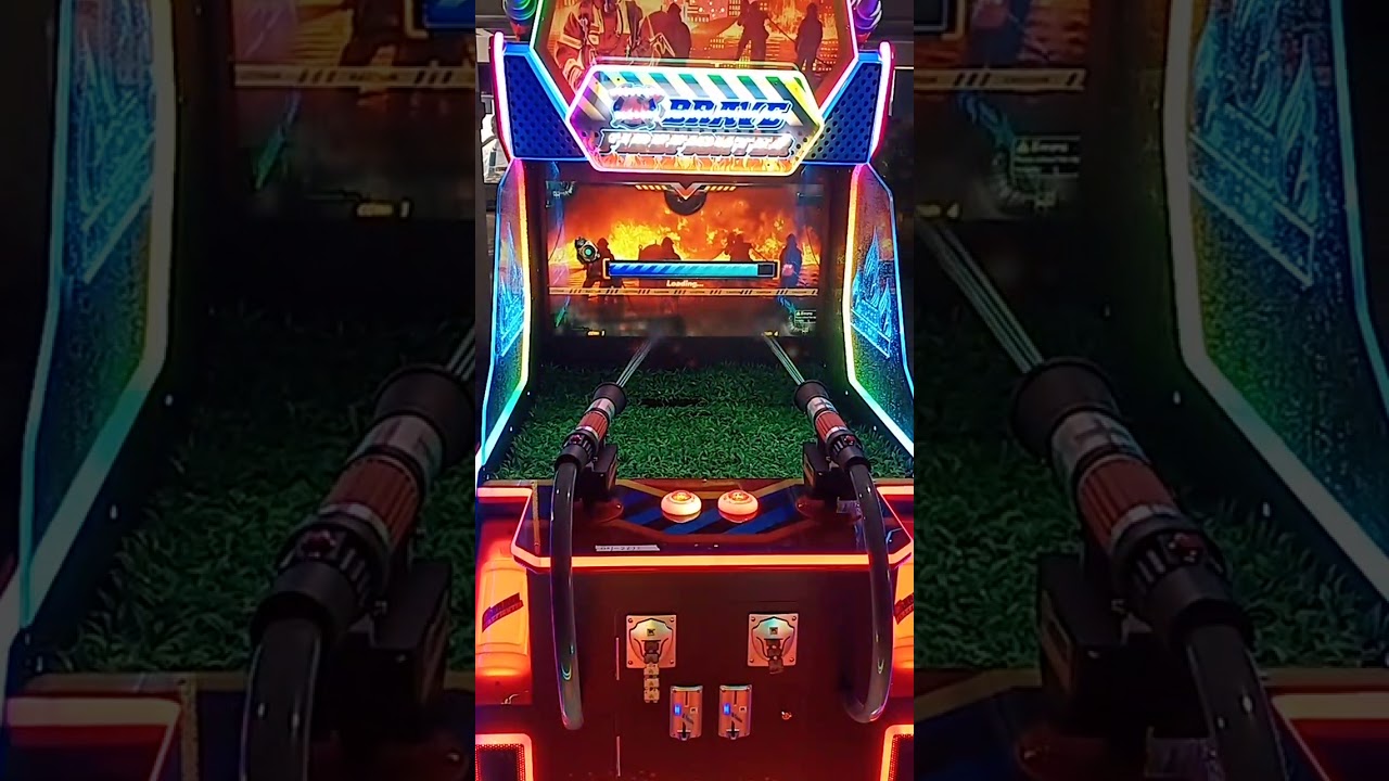 Fire Fighter Hero Water Shooting Arcade Game Machine - YouTube
