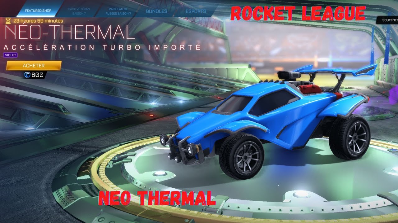 *NEW* Néo-thermal AUTO BOUTIQUE 29 AOUT 2022 ROCKET LEAGUE ITEM SHOP ...