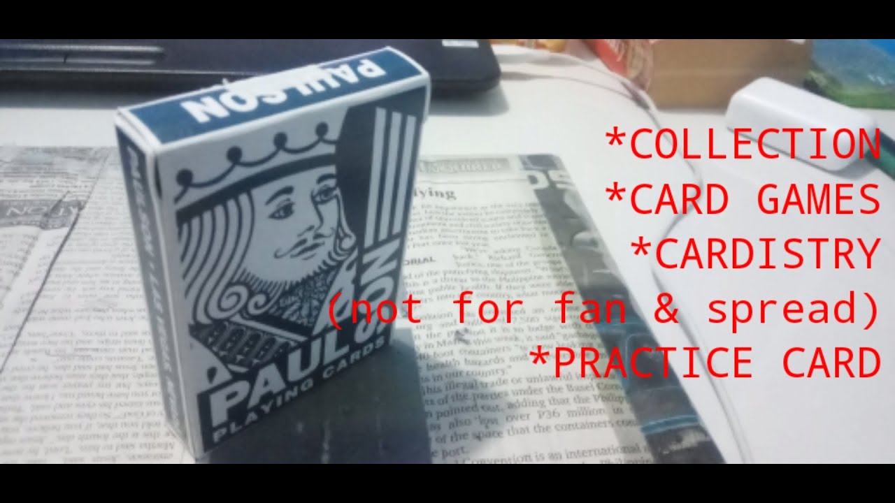 PAULSON PLAYING CARDS - YouTube