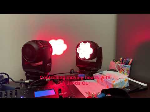Moving head on a Jands stage CL