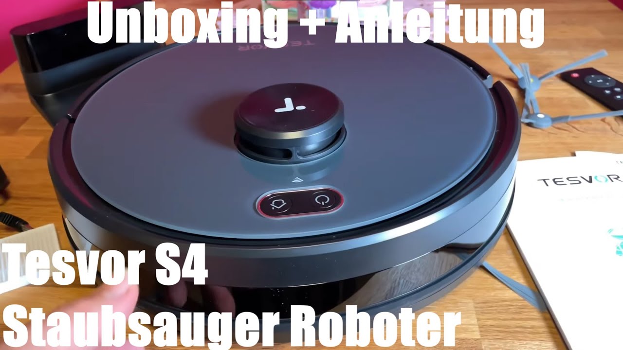 Staubsauger Roboter, Tesvor S4 Saugroboter mit Laser Navigation ...
