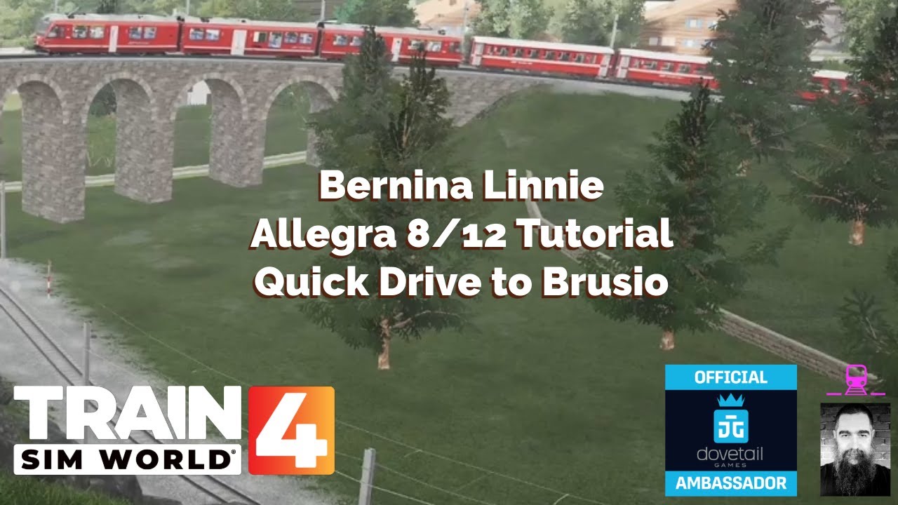 TSW Bernina Allegra 8/12 Tutorial With A Quick Run To Brusio - YouTube