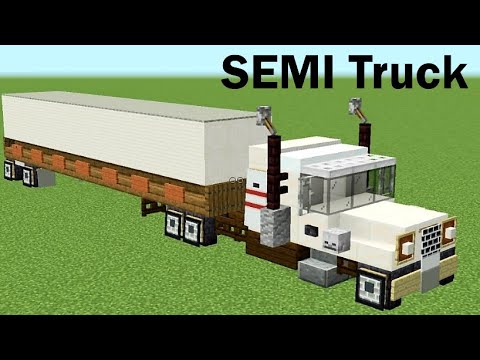 Minecraft | SEMI Truck Tutorial / Tır Yapımı - YouTube