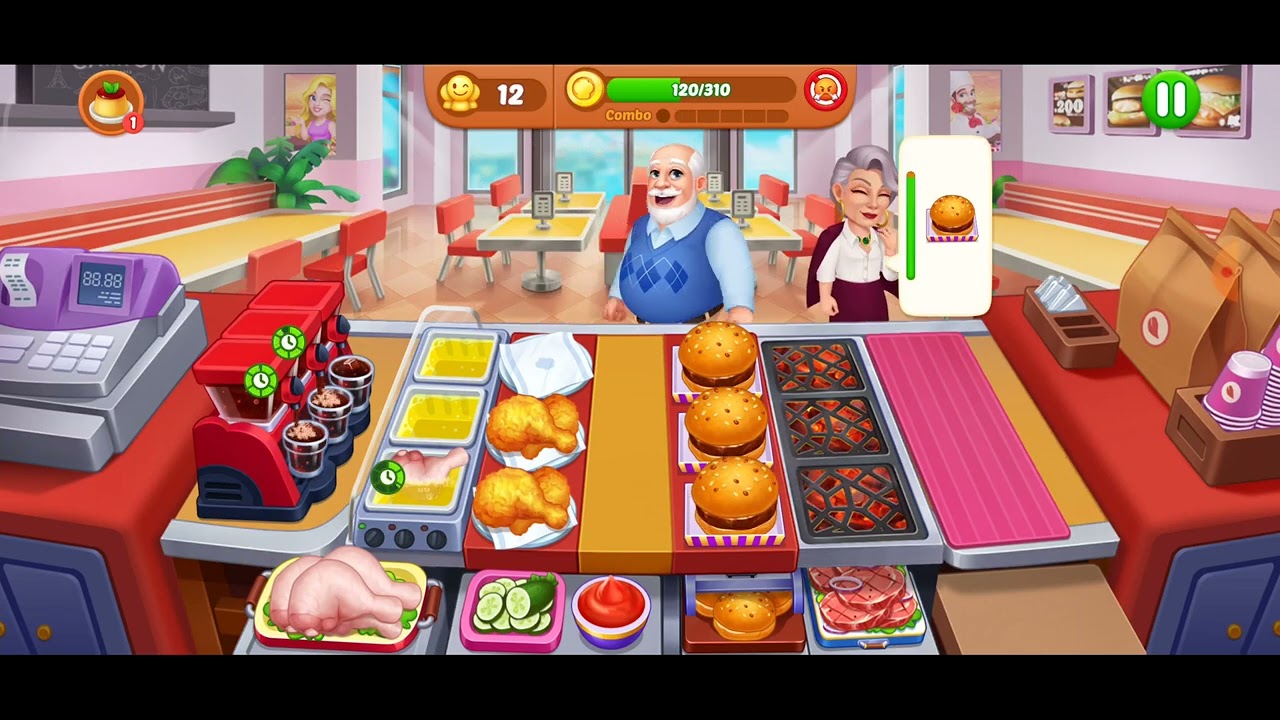 crazy cooking diner game play - YouTube