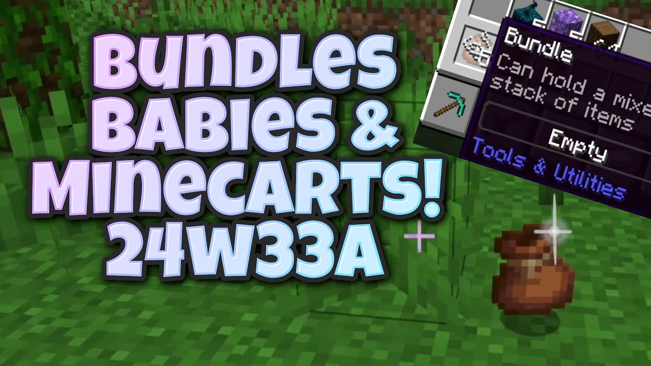 The Most Exciting Bits of 24w33a Minecraft Java Snapshot Update - YouTube