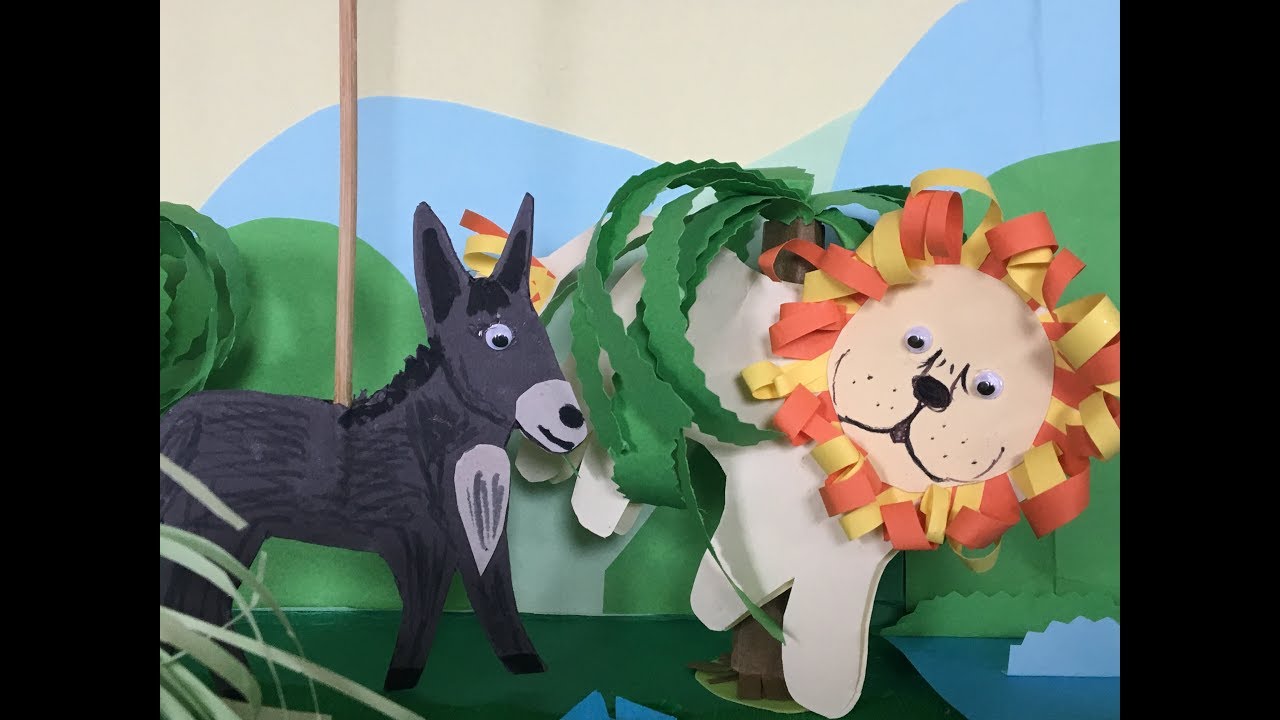 Puppet show - The donkey in the lion's skin + English subtitles ...