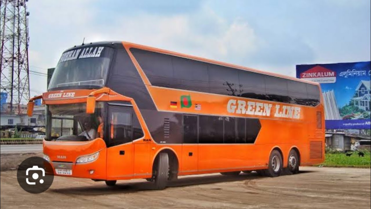 Green line Double Decker bus Khulna to Dhaka journey - YouTube