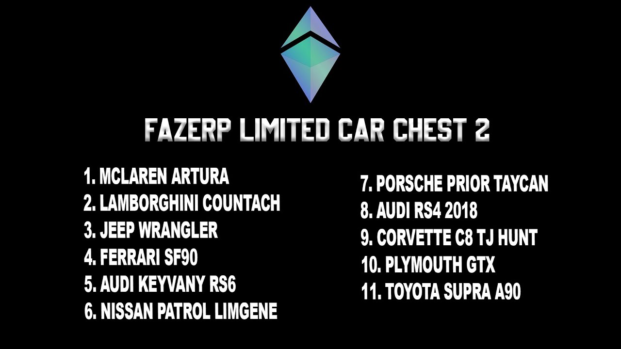 Limited Car Chest 2 | FazeRP - YouTube