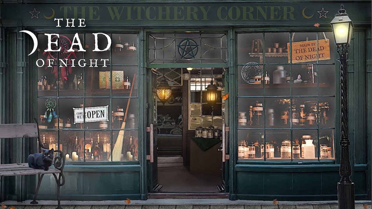 Witchcraft Shop Ambience 🧹🛒 | Apothecary, Trade, Cat, Town & Rainstorm ...