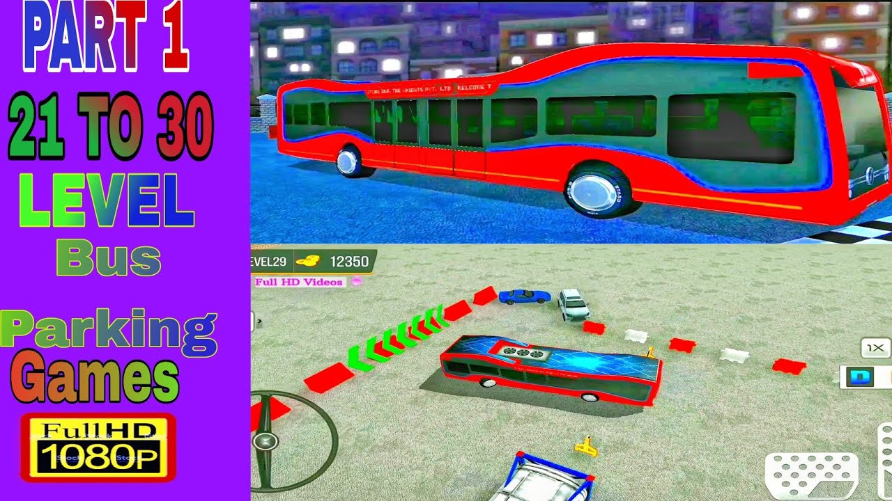 Bus Parking Games ll Level 21 TO 30 Game ll Bus Simulator Drive Bus ...