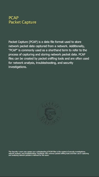PCAP - Packet Capture - Security+ - YouTube