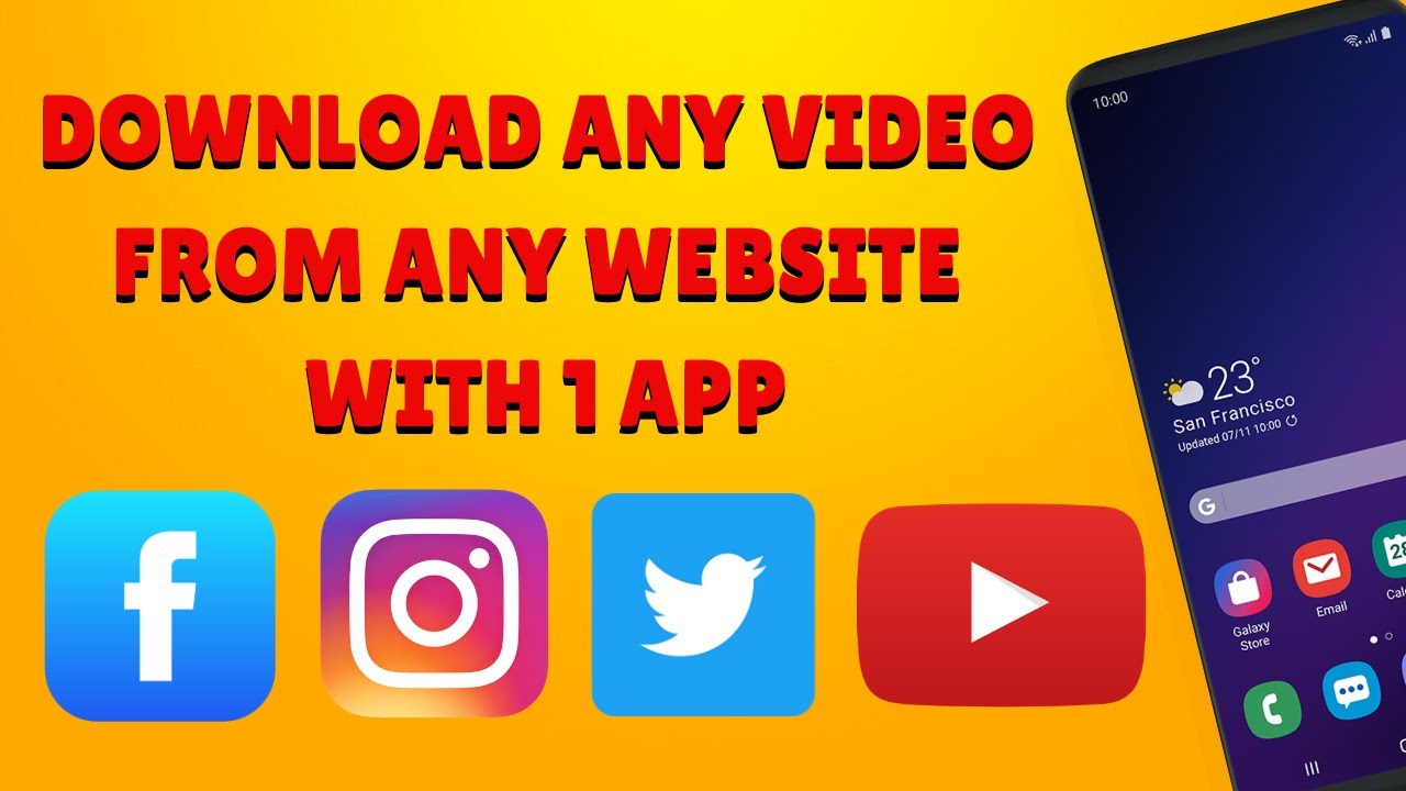 How To Download Any Video From Any Website With 1 APP | Must Watch ...