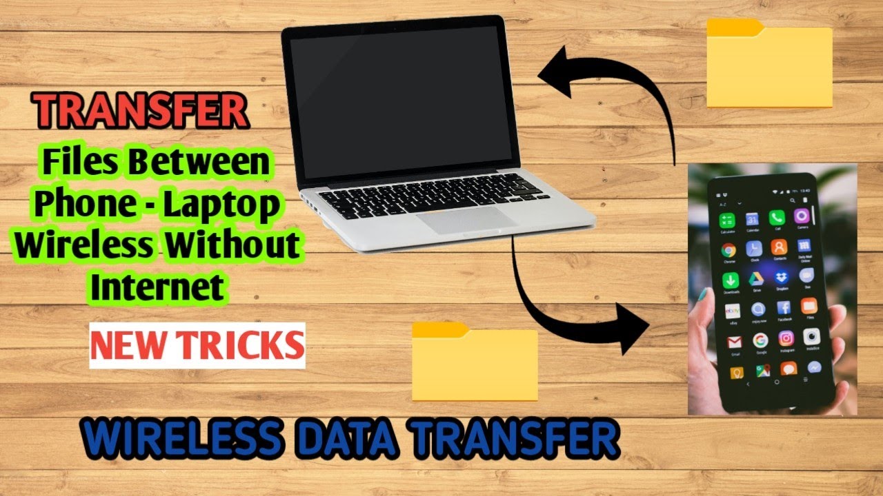 Transfer File Between Mobile And Laptop Or Pc Wirelessly Wireless Data