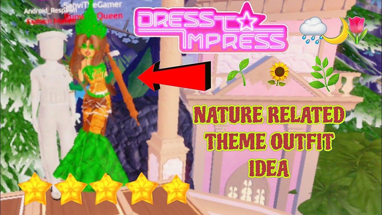 DRESS TO IMPRESS ️ "ONE WITH NATURE 🏞" OUTFIT IDEA (duo) 💡 1st Position ...