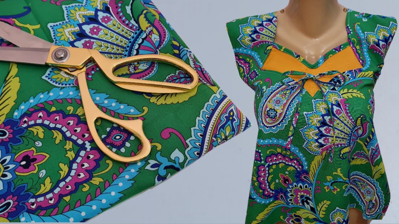 New Trendy Neck Design Cutting and Stitching | How to Sew Neckline ...