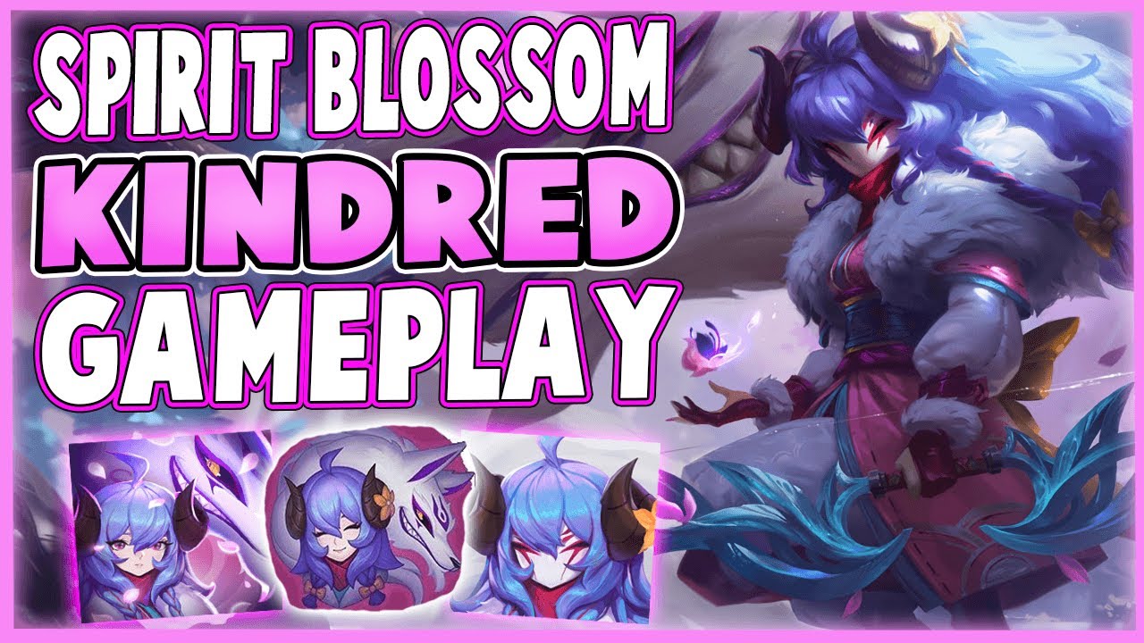 This NEW KINDRED SKIN Is Amazing! Spirit Blossom Kindred Gameplay Pbe ...