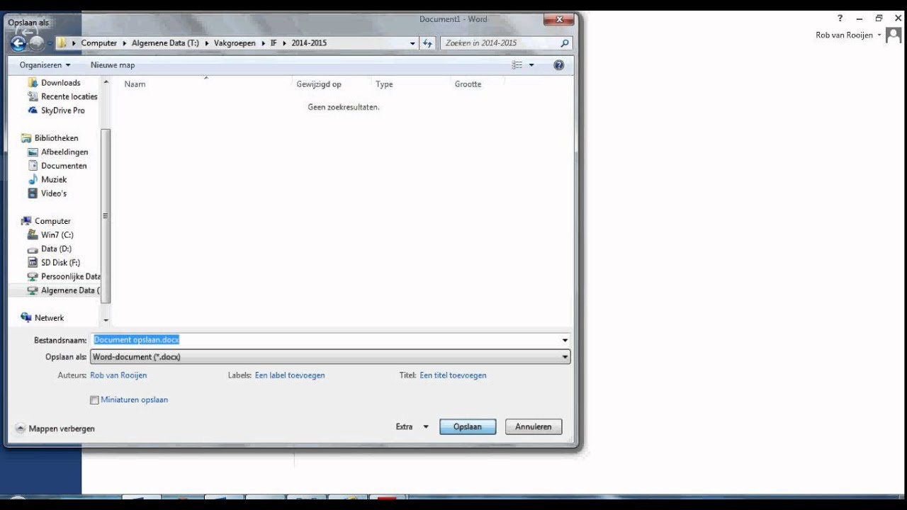 Document opslaan - YouTube