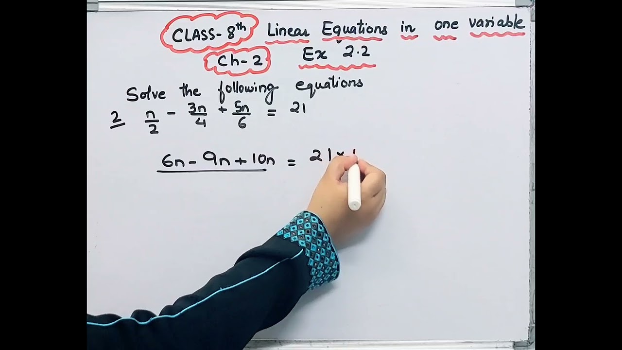 Solve The Following Equations N 2 3n 4 5n 6 21 I YouTube Solve The Following Equations N 2 3n 4 5n 6 21 I YouTube