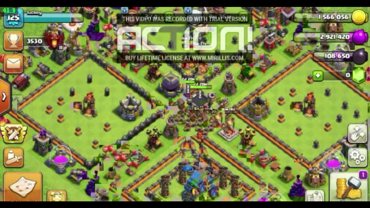 Clash Of Clans Th 12 Attack Strategies Dragon + Bats #FirstVideo - YouTube