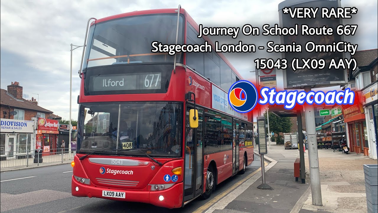 *VERY RARE* Journey On School Route 667 | Stagecoach London | Scania ...