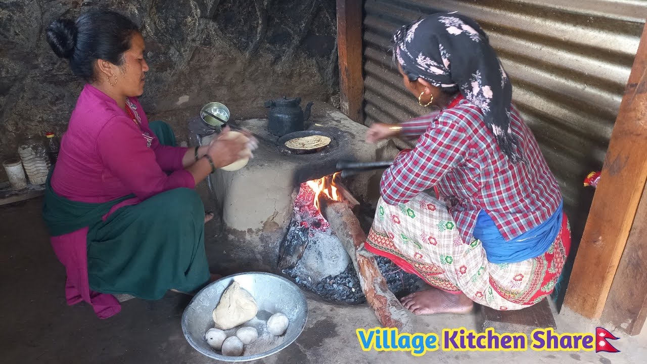 Tradional Kitchen In Nepal | Village Cooking Style | Village Kitchen ...