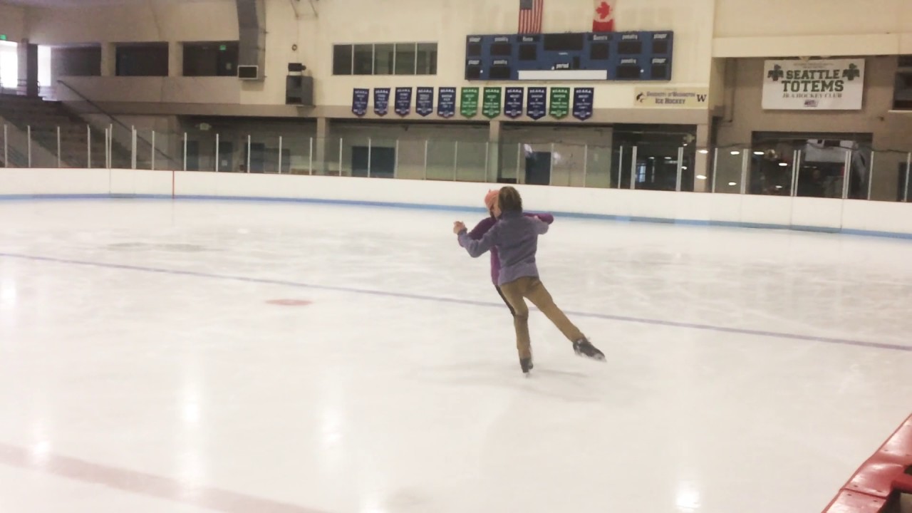 Adult Fourteenstep Ice Dance Practice - YouTube