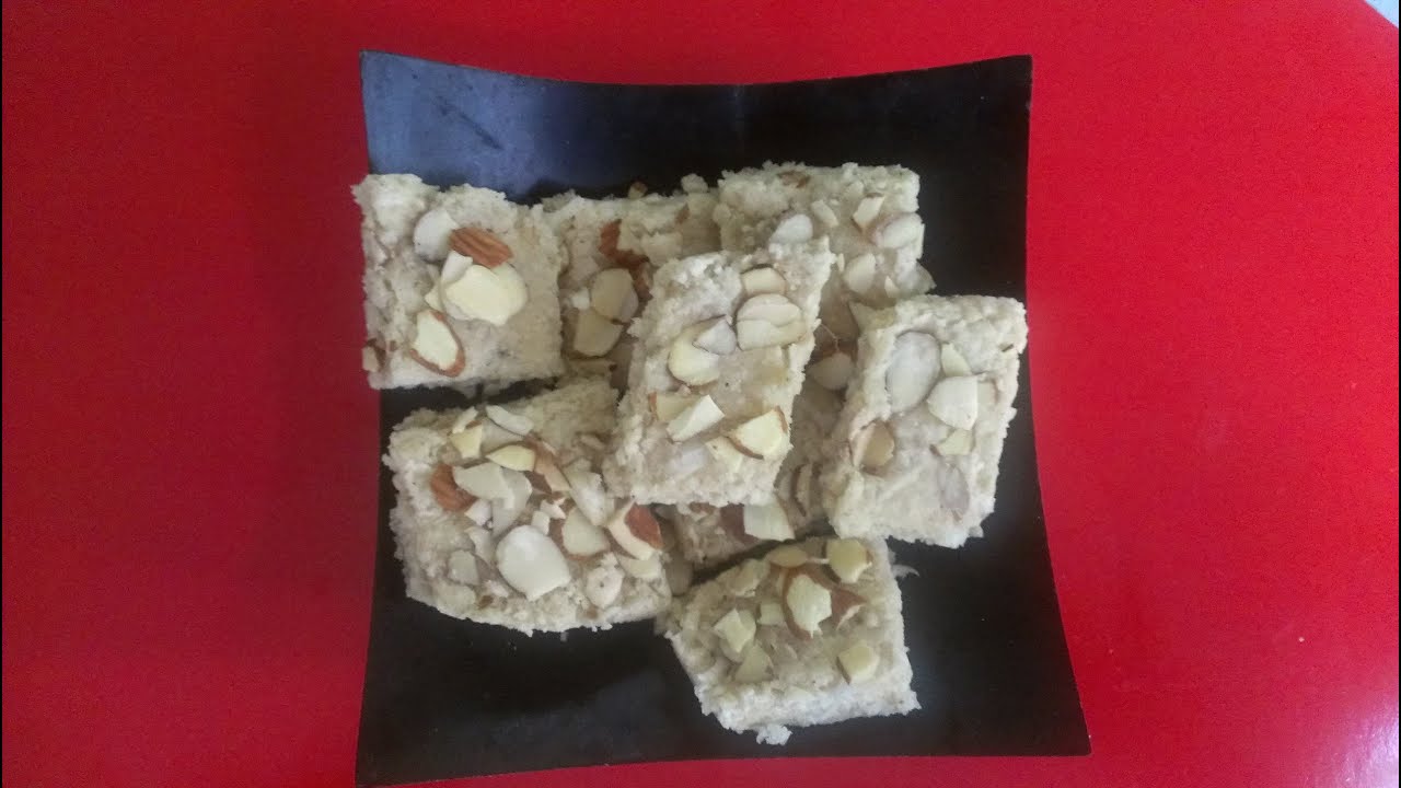 KOPRA PAK (COCONUT BARFI) II NO MAVA , NO CONDENSED MILK ,NO MILK - YouTube