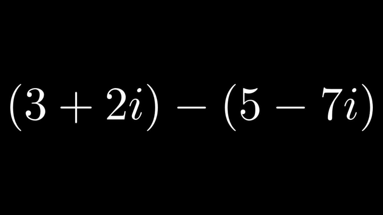 Learn How To Subtract Two Complex Numbers By Distributing YouTube Learn How To Subtract Two Complex Numbers By Distributing YouTube