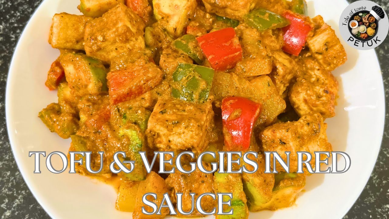 Tofu & Veggies in Creamy Red Sauce recipe | Tofu recipes you have to ...