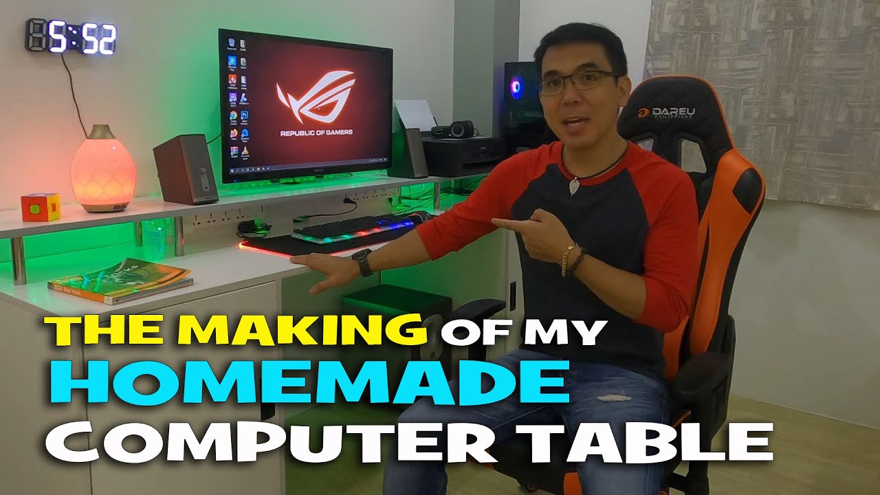 Homemade Computer Table -The Making Time Lapse - YouTube